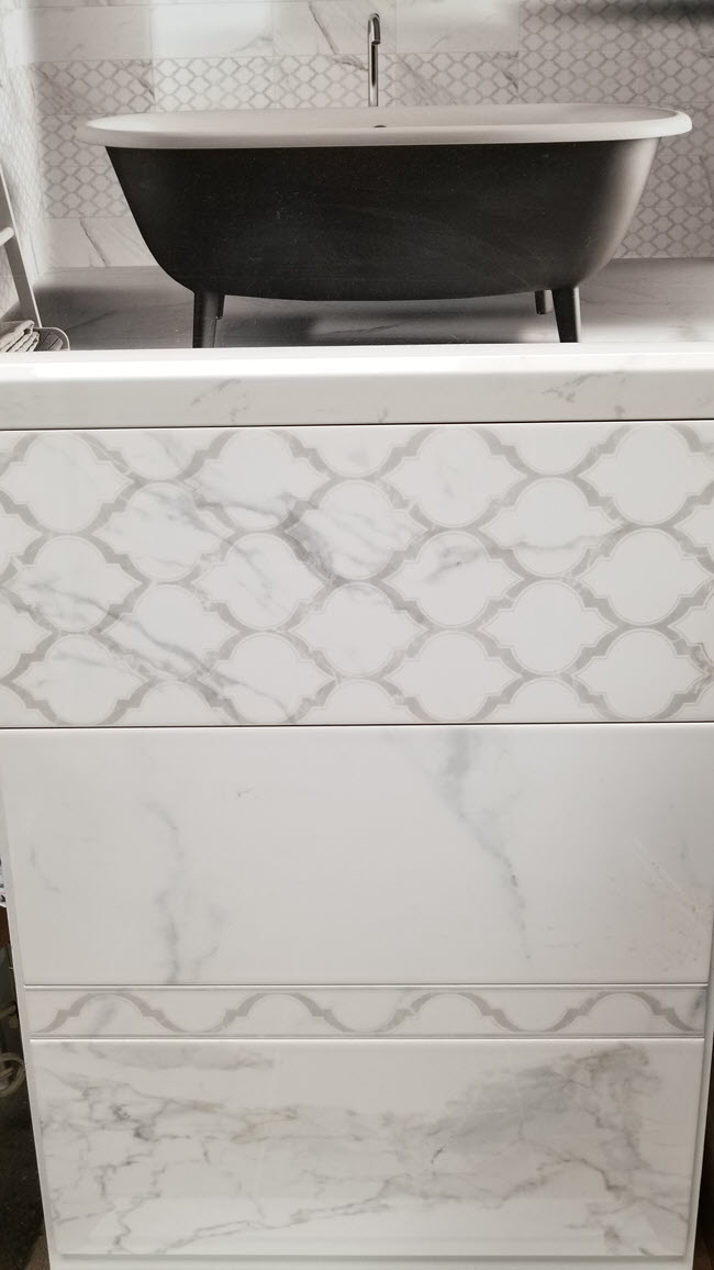 Feast Your Eyes on Marble Look Porcelain Tile